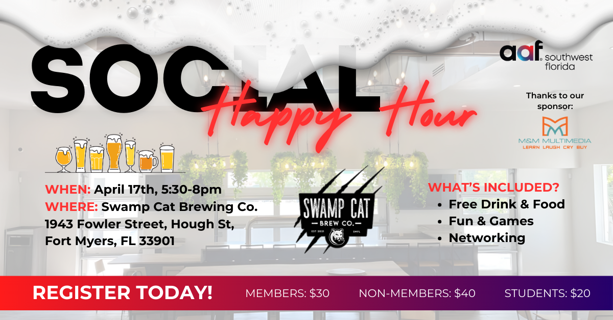 Social Happy Hour at Swamp Cat Brewing Co. - American Advertising ...